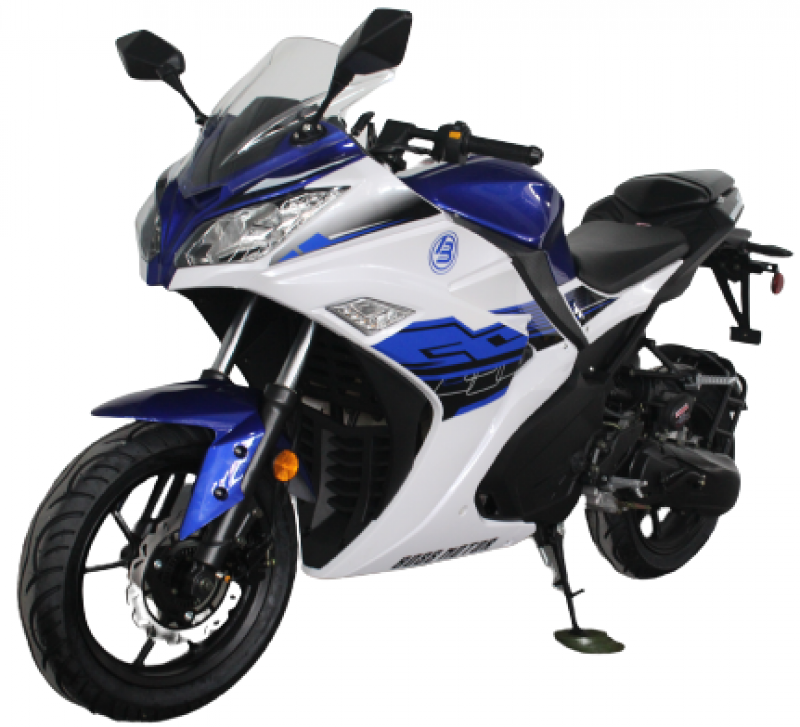 200cc Gas Motorcycle Super Sports 200 with CVT Auto Tranny, 14 inch ...